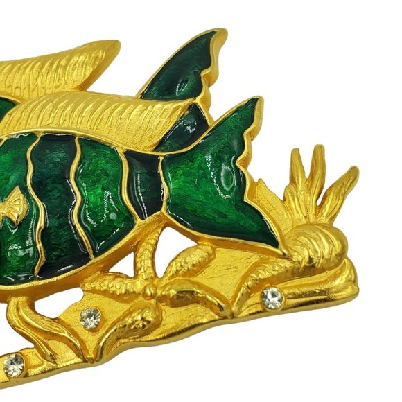 Doreen Ryan | Jewelry | Doreen Ryan Swimming Fish Brooch Gold Plate ...